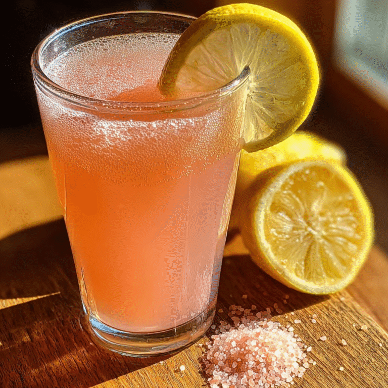 Pink Salt Drink Recipe for Weight Loss with 4 Ingredients